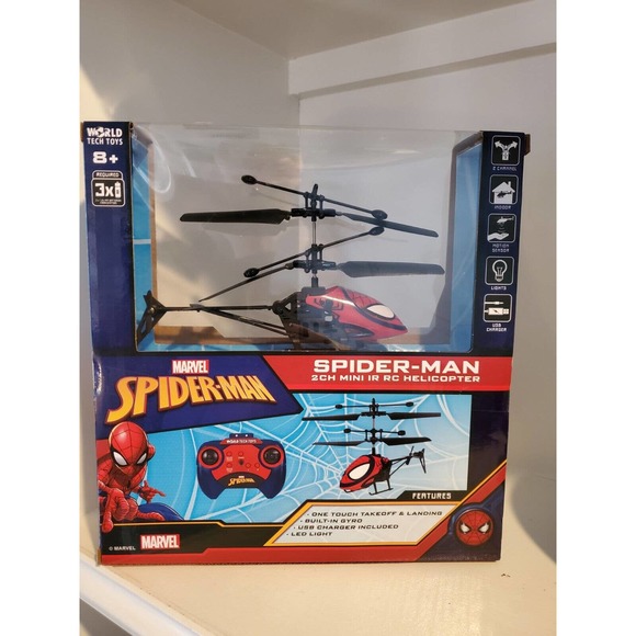 Marvel | Other | Spiderman Helicopter 2 Ch Motion Sensor Remote Usb ...